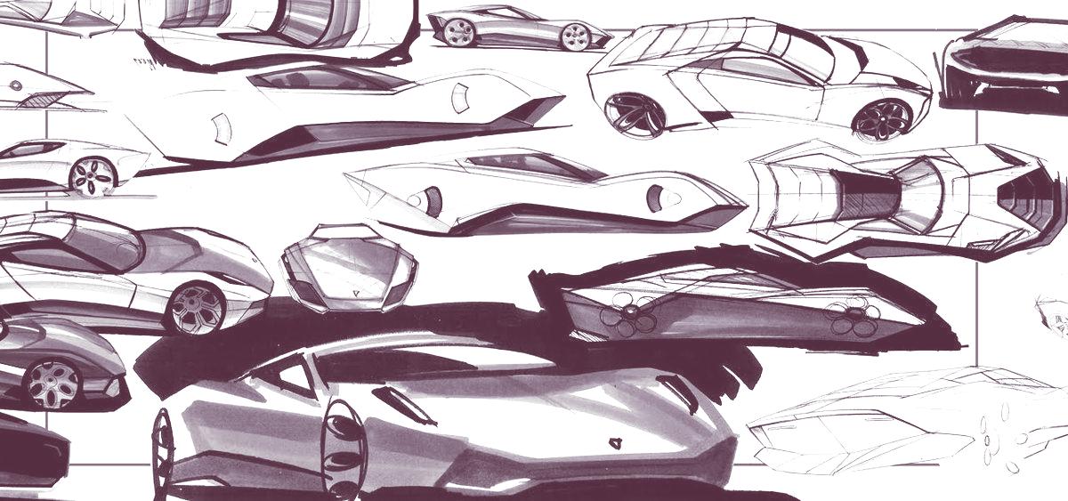 Lamborghini Miura Design Study, un proyecto de Marco van Overbeeke ...